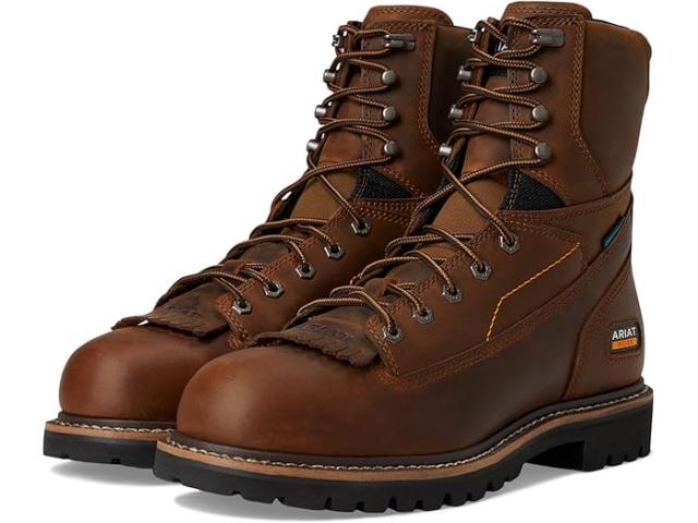 (取寄) アリアット メンズ ロングビュー ショック シールド 8 ウォータープルーフ ワーク ブーツ Ariat men Longview Shock Shield 8
