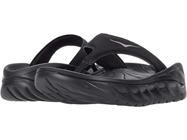 (取寄) ホカオネオネ レディース オラ リカバリー フリップ Hoka women  Ora Recovery Flip Black/Dark Gull Gray 1