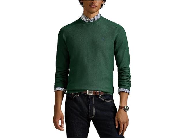 (取寄) ラルフローレン メンズ メッシュ-ニット コットン クルーネック セーター Polo Ralph Lauren men Mesh-knit Cotton Crewneck Sweater Vintage Pine