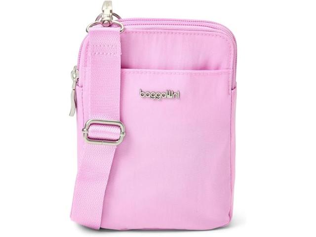 (取寄) バッガリーニ レディース モダン テイク トゥー Rfid クロスボディ Baggallini women Modern Take Two RFID Crossbody Hibiscus Pink