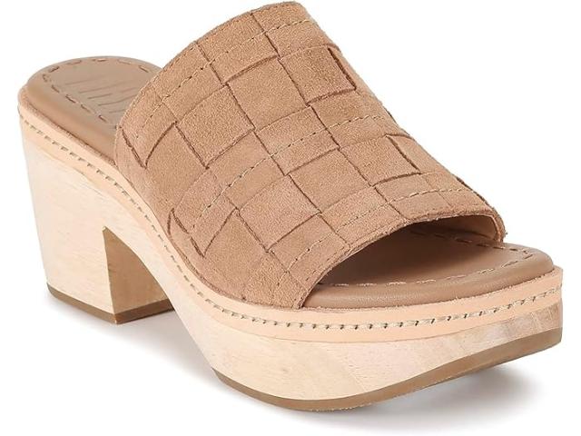 (取寄) フライ レディース ヘイゼル ウーブン スライド Frye women Hazel Woven Slide Camel