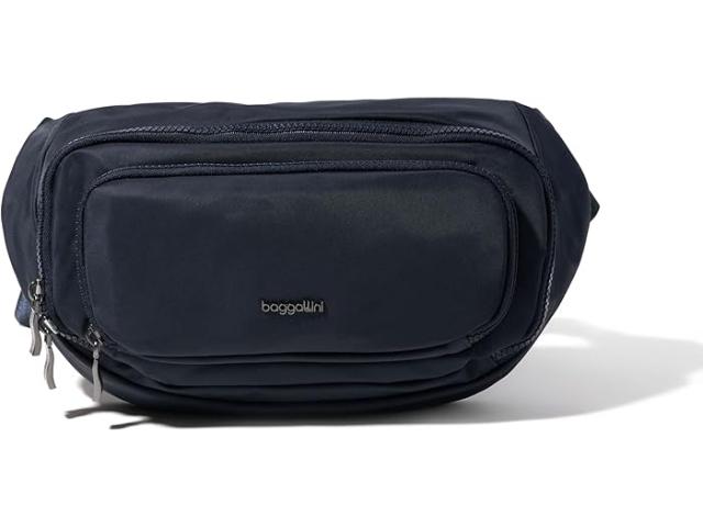 (取寄) バッガリーニ レディース オン ザ ゴー ラージ ベルト バッグ ウェスト パック Baggallini women On The Go Large Belt Bag Waist Pack French Navy Twill