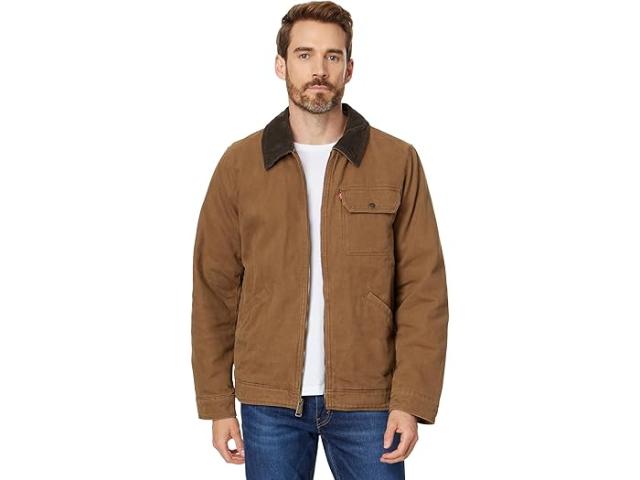 (取寄) リーバイス メンズ コットン キャンバス デポ ジャケット Levi's men Cotton Canvas  Jacket Brown