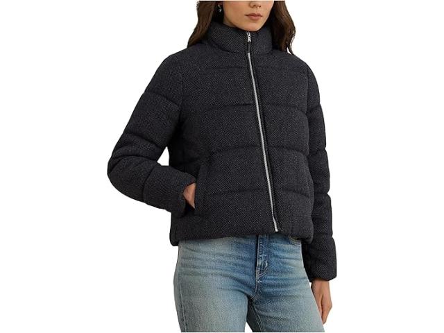 (取寄) ローレン ラルフローレン レディース プリンテッド パファー ポーリー Lauren Ralph Lauren women Printed Puffer Poly Navy