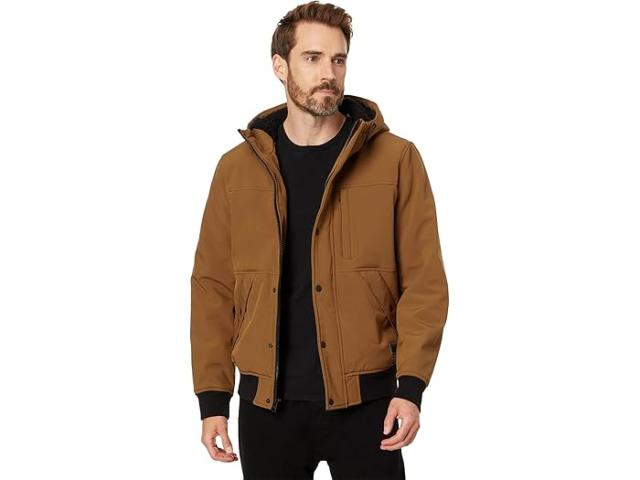 (取寄) リーバイス メンズ ソフトシェル ウィズ シェルパ ライニング アンド フード Levi's men Softshell with Sherpa Lining and Hood Brown