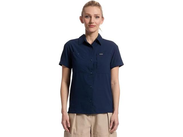 (取寄) コロンビア レディース シルバー リッジ ユーティリティ ショート スリーブ シャツ Columbia women Silver Ridge Utility Short Sleeve Shirt Collegiate Navy