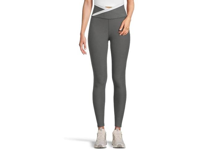 (取寄) ビヨンドヨガ レディース スペースダイ アウトラインズ ハイ ウェスト ミディ レギングス Beyond Yoga women Spacedye Outlines High Waisted Midi Leggings True Gray Heather/Cloud White