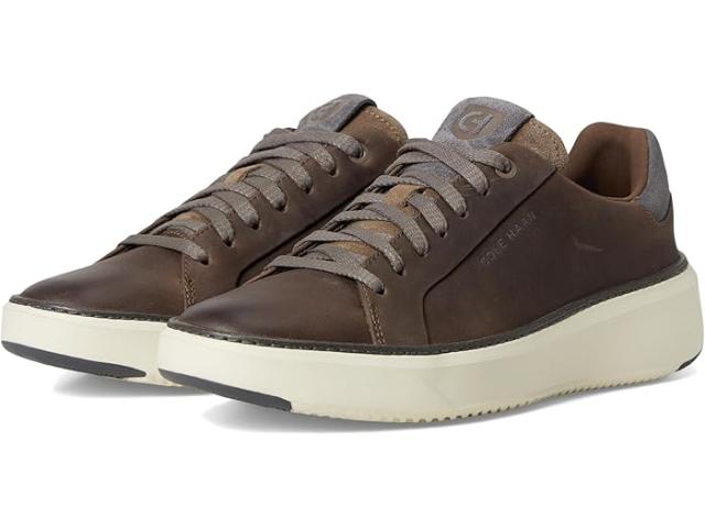 (取寄) コールハーン メンズ グランドプロ トップスピン スニーカー Cole Haan men Grandpro Topspin Sneaker Morel/Grey Pinstripe/Ivory