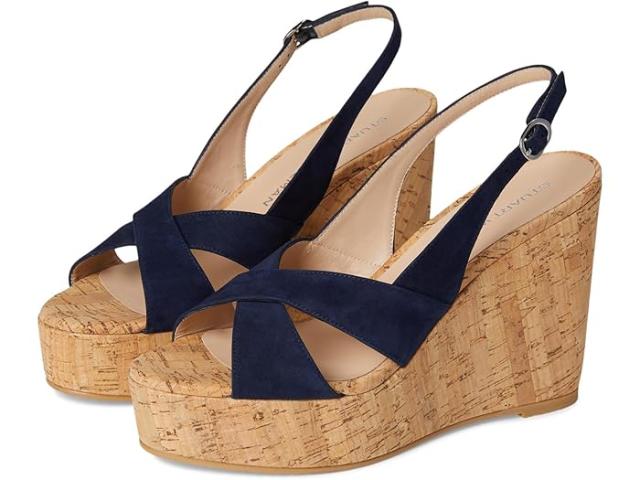 (取寄) スチュアート ワイツマン レディース デイナ スリングバック ウェッジ Stuart Weitzman women Dayna Slingback Wedge Nice Blue