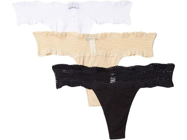 (取寄) コサベラ レディース ドルチェ コットン 3-パック トング Cosabella women Dolce Cotton 3-Pack Thong Black/Blush/White
