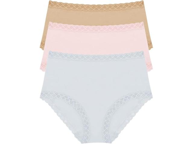 (取寄) ナトリ レディース ブリス フル ブリーフ 3-パック Natori women Bliss Full Brief 3-Pack Quarry/Pink Sky/Cafe