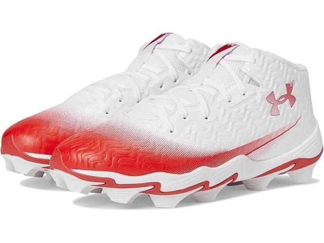 (取寄) アンダーアーマー メンズ スポットライト ハンマー RM フットボール クリーツ Under Armour men Spotlight Hammer RM Football Cleats White/Red/Red