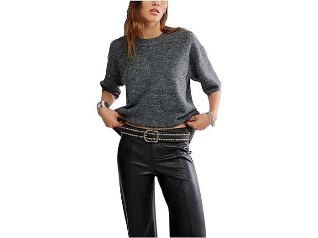 (取寄) フリーピープル レディース マーゴット セーター ティー Free People women Margot Sweater Tee Charcoal Heather