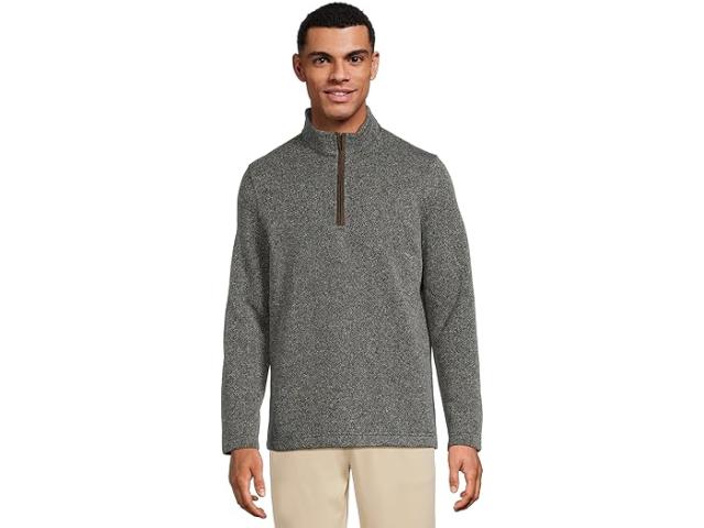 (取寄) ジョンストン&マーフィー メンズ マールド クォーター-ジップ Johnston & Murphy men Marled Quarter-zip Gray/Navy