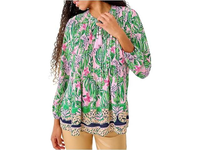 (取寄) リリー ピュリッツァー レディース マリリーナ ロング スリーブ トゥニ Lilly Pulitzer women Marilina Long Sleeve Tuni Conch Shell Pink