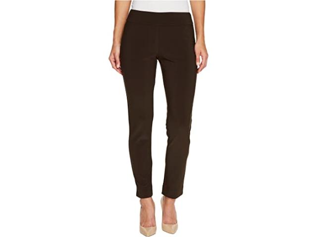 (取寄) クレイジー ラリー レディース マイクロファイバー ロング スキニー ドレス パンツ Krazy Larry women  Microfiber Long Skinny Dress Pants Brown