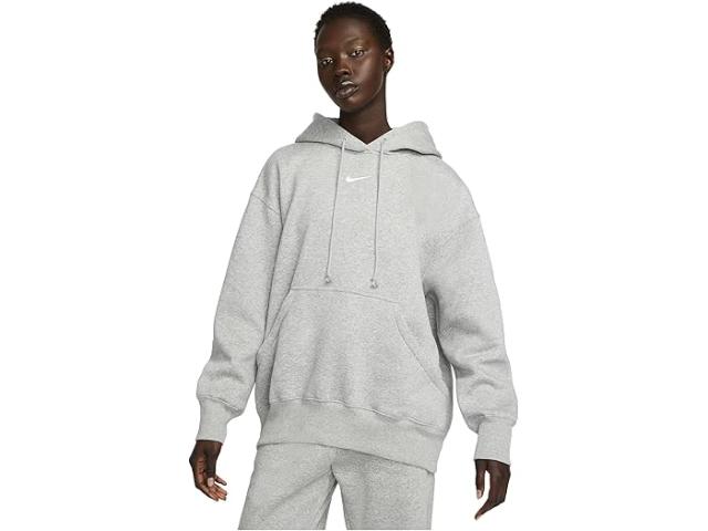 (取寄) ナイキ レディース スポーツウェア フェニックス フリース オーバーサイズ プルオーバー ブーディ Nike women Sportswear Phoenix Fleece Oversized Pullover Hoodie Dark Grey Heather/Sail