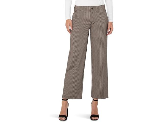 (取寄) リバプールロサンゼルス レディース ピティート ミッドライズ ワイド レッグ クロップ トラウザー W/ フラップ ポケッツ 25 インシーム Liverpool Los Angeles women Petite Mid-rise Wide Leg Crop Trouser W/ Flap Pockets 25