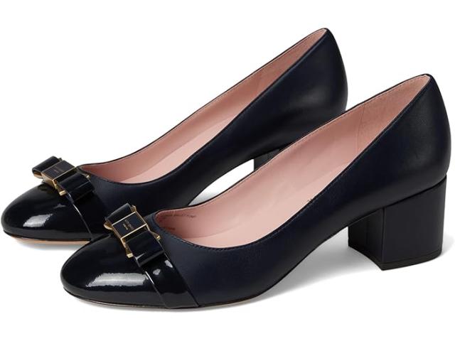 (取寄) ケイトスペード レディース ボウディー スムース レザー バレエ ポンプ Kate Spade New York women Bowdie Smooth Leather Ballet Pump Captain Navy