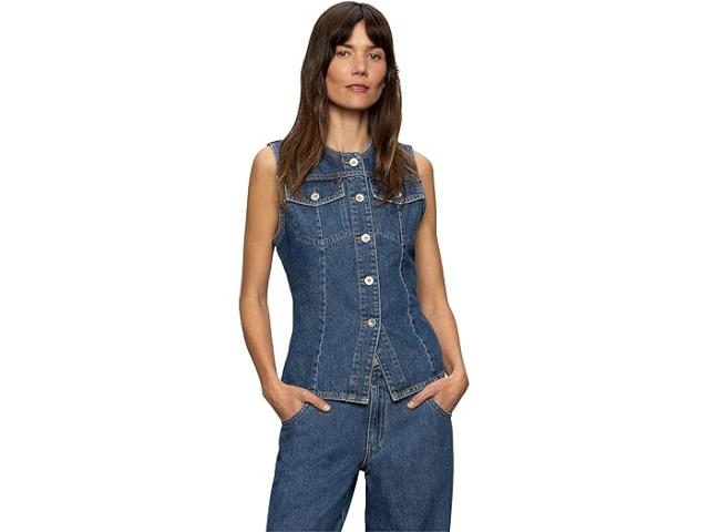 (取寄) サンクチュアリ レディース マラタイム デニム ベスト Sanctuary women Maritime Denim Vest Perfect Storm