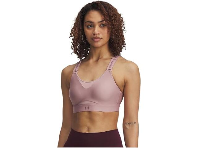(取寄) アンダーアーマー レディース インフィニティ ハイ インパクト スポーツ ブラ Under Armour women Infinity High Impact Sports Bra Tourmaline Pink/Maroon Mist