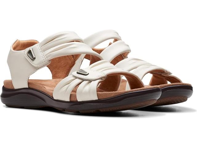 (取寄) クラークス レディース キトリー アベ Clarks women Clarks Kitly Ave Off-White Leather