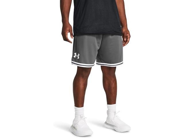 (取寄) アンダーアーマー メンズ ペリミター バスケットボール ショーツ Under Armour men Perimeter Basketball Shorts Castlerock/White