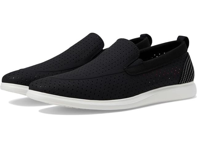 (取寄) ステイシー アダムス メンズ レミー パーフェド スリッポン Stacy Adams men Remy Perfed Slip-On Black