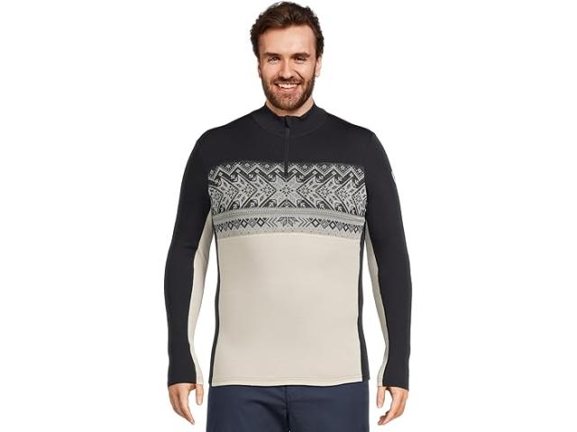 (取寄) ダーレオブノルウェー メンズ ヴェイル ベースレイヤー— 1/2 ジップ Dale of Norway men Vail Baselayer 1/2 Zip Off-White Navy