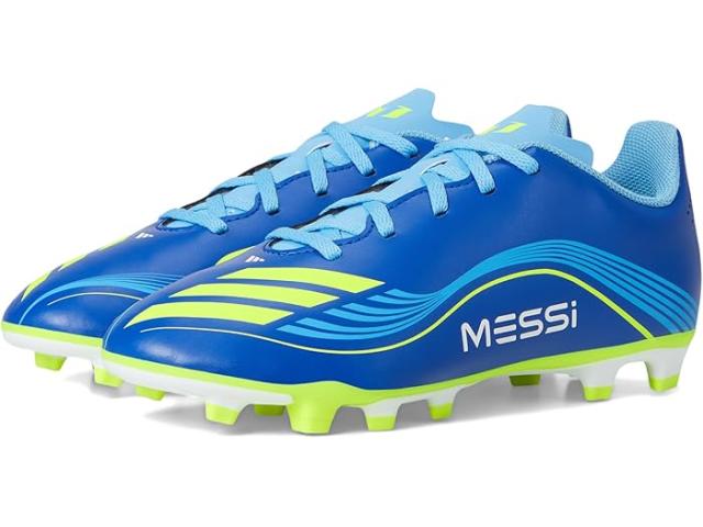 (取寄) アディダス キッズ メッシ クラブ ファーム グランド クリーツ (リトル キッド/ビッグ キッド) adidas Kids F50 Messi Club Firm Ground/Multi Ground Cleats (Little Kid/Big Kid) Team  Blue/Solar Yellow/Semi Blue Burst