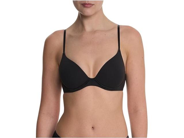 (取寄) ナトリ レディース ソフト フォーカス コンバーチブル デミ T-シャツ ブラ Natori women Soft Focus Convertible Demi T-shirt Bra Black