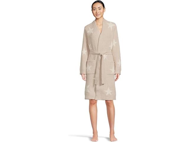 (取寄) ベアフットドリームス レディース コージーシック R スターリー ナイト ローブ Barefoot Dreams women Cozychic  Starry Night Robe Stone-pearl