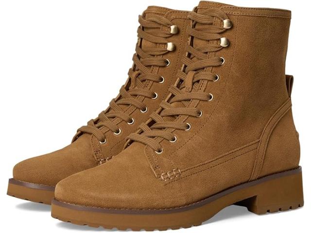 (取寄) コールハーン レディース リンドン ウォータープルーフ レース-アップ ブーティ Cole Haan women Lyndon Waterproof Lace-Up Booties Golden Honey Suede Waterproof