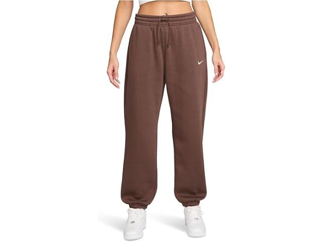 (取寄) ナイキ レディース スポーツウェア フェニックス フリース ハイウエスト オーバーサイズ スウェットパンツ Nike women Sportswear Phoenix Fleece High-waisted Oversized Sweatpants Fauna Brown/Sail