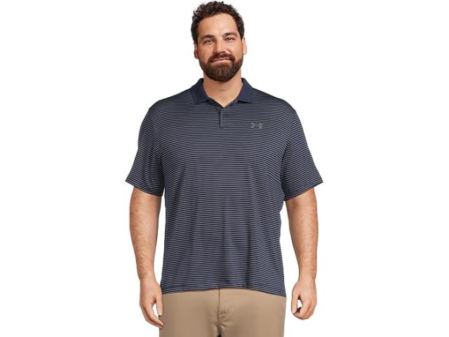 (取寄) アンダーアーマー ゴルフ メンズ パフォーマンス 3.0 ノベルティ ポロ Under Armour Golf men Performance 3.0 Novelty Polo Midnight Navy/White/Pitch Gray