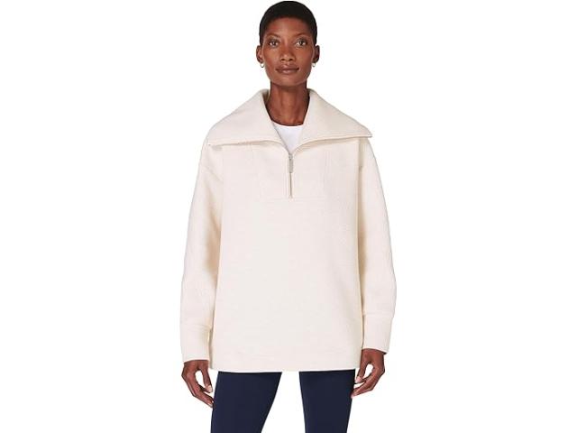 (取寄) スウェッティ ベティ レディース レディエント ハーフ ジップ スウェットシャツ Sweaty Betty women Radiant Half Zip Sweatshirt Oatmeal Marl