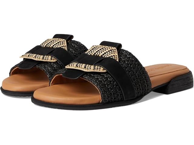(取寄) ジェントル ソウルズ バイ ケネスコール レディース ハドソン Gentle Souls by Kenneth Cole women Hudson Black Raffia