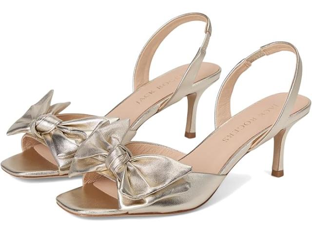 (取寄) ジャック ロジャース レディース エロイーズ ボウ スリングバック Jack Rogers women Eloise Bow Slingback Jacks Platinum