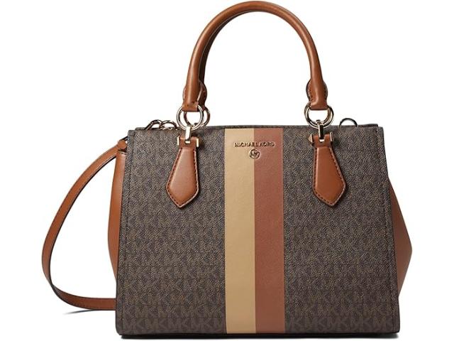 (取寄) マイケルコース レディース マリリン ミディアム サッチェル MICHAEL Michael Kors women Marilyn Medium Satchel Brown/Luggage