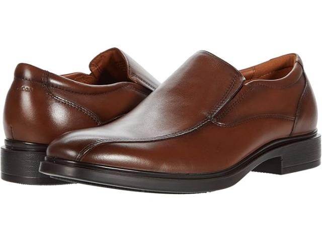 (取寄) フローシャイム メンズ フォアキャスト ウォータープルーフ バイク トゥ スリッポン Florsheim men Forecast Waterproof Bike Toe Slip-On Cognac Smooth