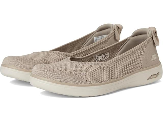 (取寄) スケッチャーズ パフォーマンス レディース オン-ザ-ゴー アーチ フィット インスパイア バレリーナ W/ ボウ SKECHERS Performance women On-The-Go Arch Fit Inspire Ballerina W/ Bow Taupe
