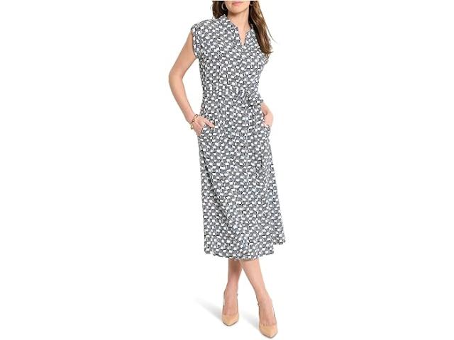 (取寄) ニックゾー レディース ピティート バスケットウィーブ エコヴェロ ドレス NIC+ZOE women Petite Basketweave Ecovero Sonni Dress Indigo Multi