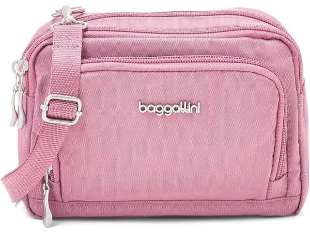 (取寄) バッガリーニ レディース トライフェクタ Rfid ウォレット クロスボディ Baggallini women Trifecta Rfid Wallet Crossbody Dusty Mauve