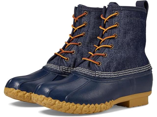 (取寄) エルエルビーン レディース ビーン ブーツ 8 デニム インサレーテッド フランネル ライン L.L.Bean women Bean Boot 8