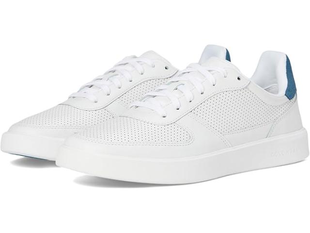 (取寄) コールハーン メンズ グランド クロスコート デイリー コート スニーカー Cole Haan men Grand Crosscourt Daily Court Sneakers Optic White/Indian Teal/Optic White