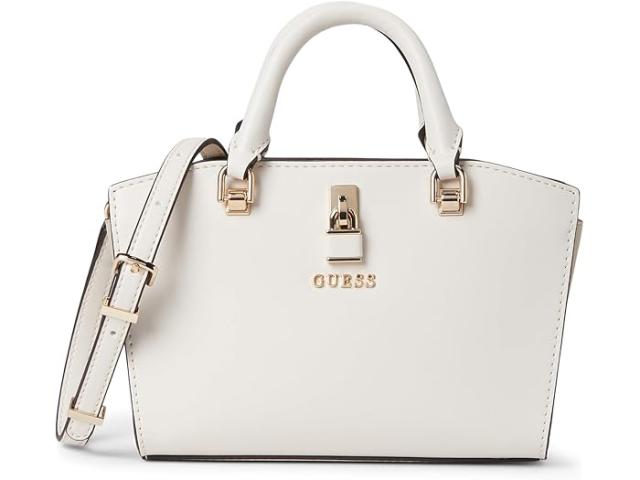 (取寄) ゲス レディース クイーンズランド ミニ サッチェル GUESS women Queensland Mini Satchel Off-White/Taupe