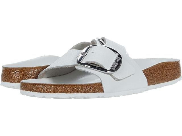(取寄) ビルケンシュトック レディース マドリッド ビッグ バックル - レザー Birkenstock women Birkenstock Madrid Big Buckle - Leather White Leather