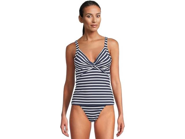 (取寄) トミーバハマ レディース コーストライン ストライプ アンダーワイヤー タンキニ  Bahama women Coastline Stripe Underwire Tankini Mare Navy