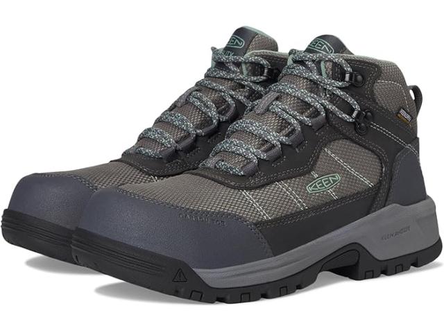 (取寄) キーン ユーティリティ レディース スコーキー ウォータープルーフ ワーク ブーツ トゥ) KEEN Utility women Skokie Waterproof Work Boot (Carbon Toe) Magnet/Black