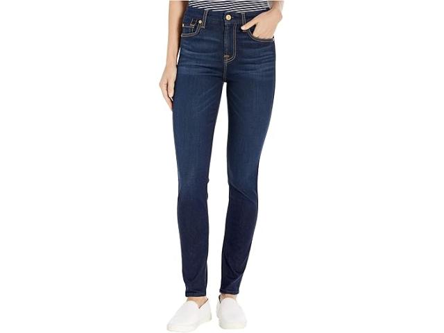 (取寄) セブンフォーオールマンカインド レディース ザ ハイウェスト アンクル スキニー イン スリム イリュージョン トライド アンド トゥルー 7 For All Mankind women 7 For All Mankind The High-Waist Ankle Skinny in Slim Illusion & True Slim Illusion